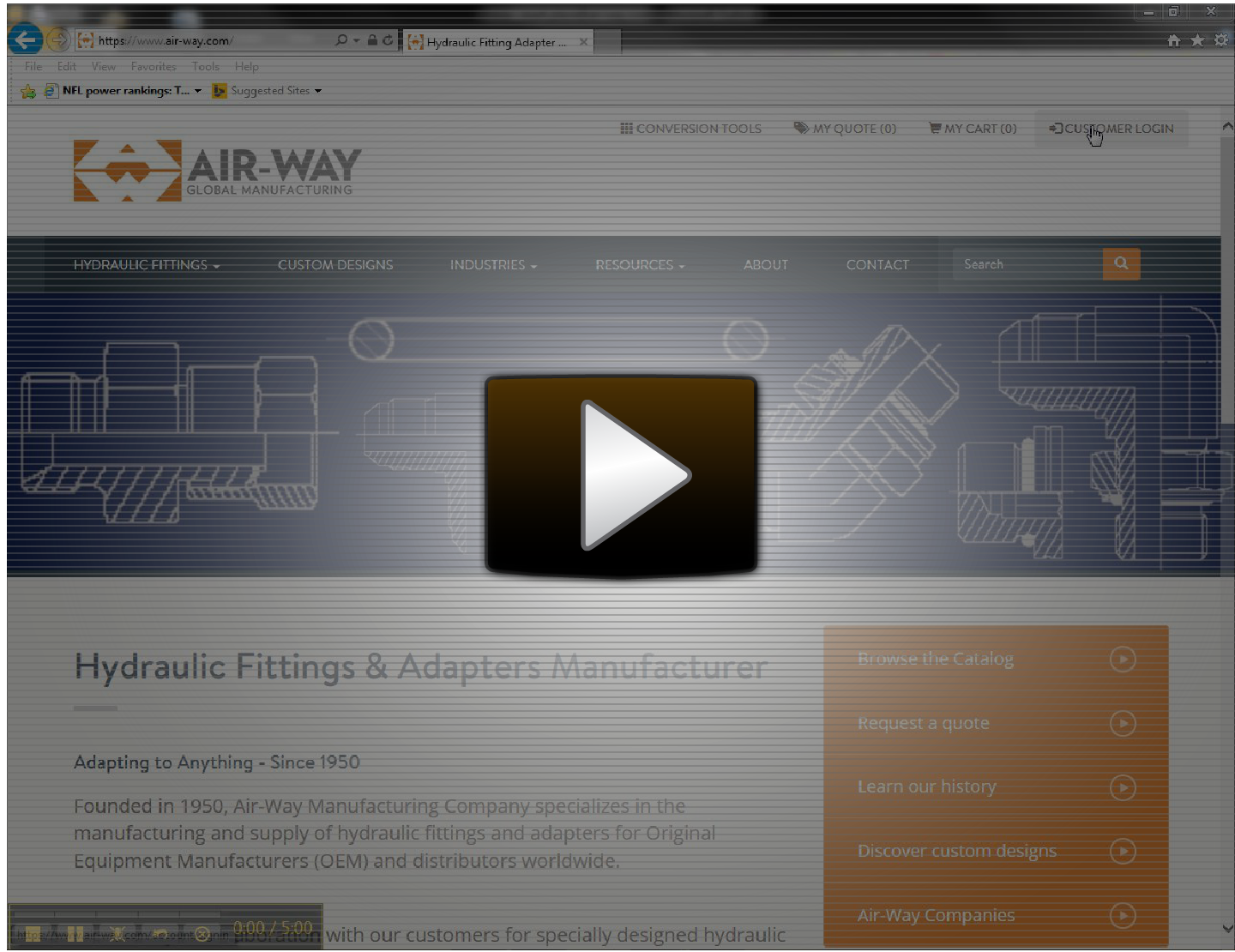 Online order history, quotes, pricing & availability | Air-Way ...